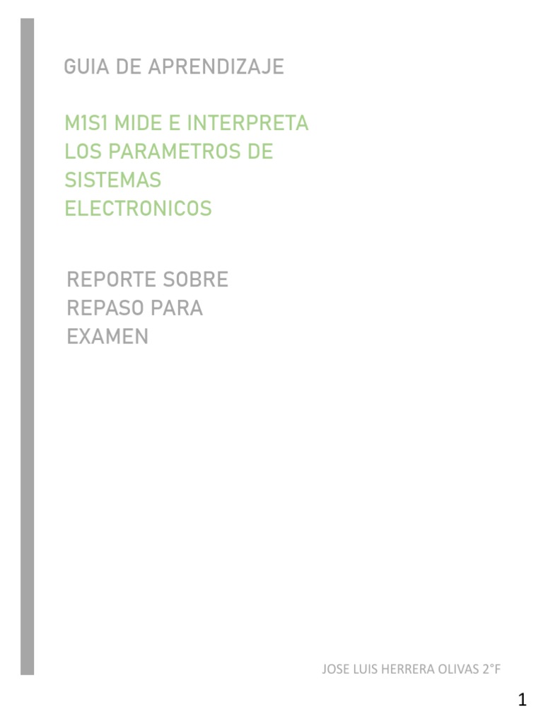 m1s1 2 | PDF | Transistor | Circuito integrado