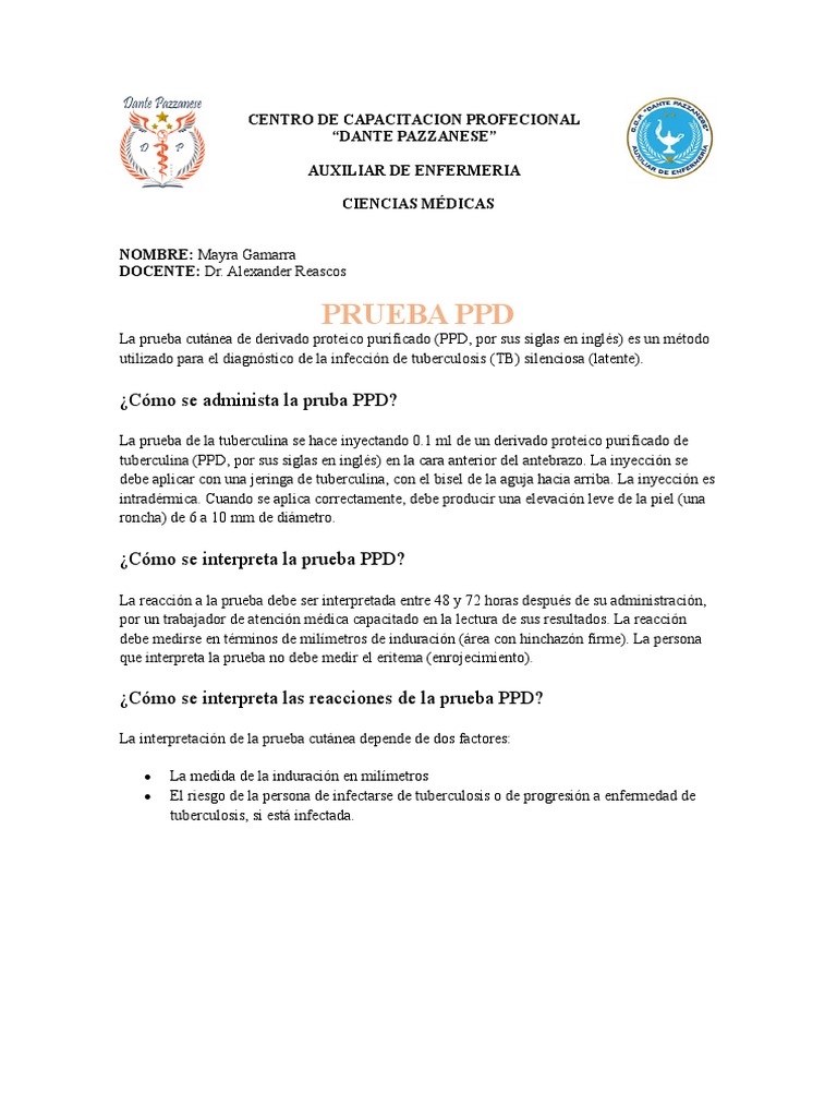 Prueba PPD | PDF