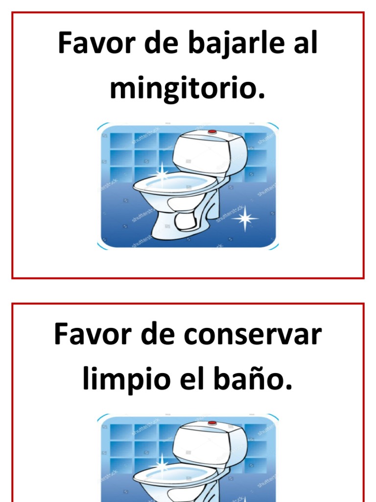 Favor de Bajarle Al Mingitorio | PDF