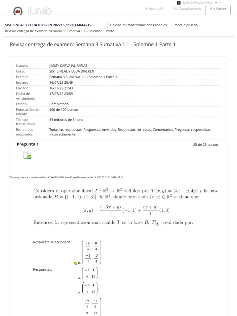 Solemne 1 Parte 1.. | PDF