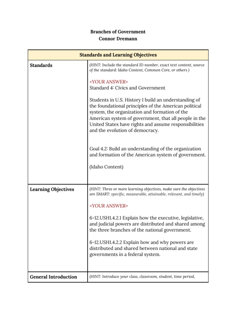 Connor Dremann Edci 410 Lesson Plan | PDF | Lesson Plan | Learning