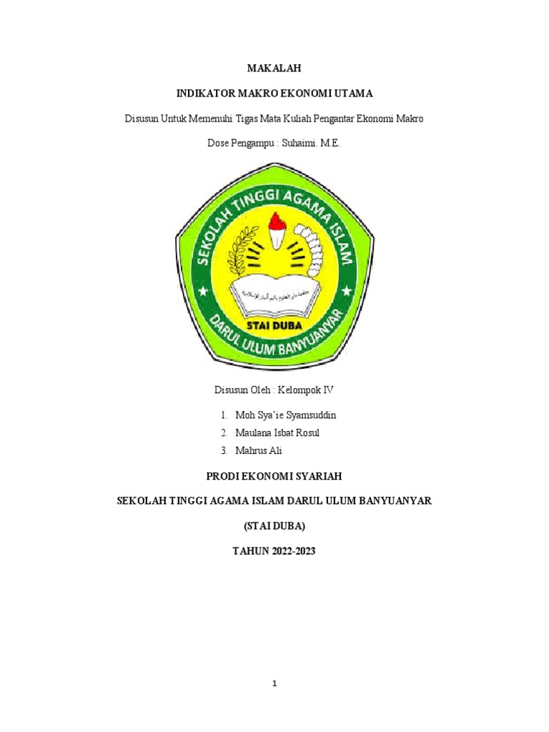 Ekonomi Makro Pdf 