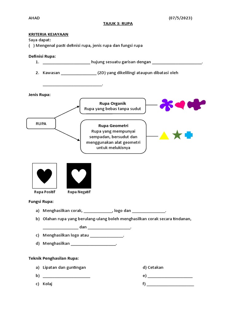 Tajuk 3 - Rupa | PDF | Seni