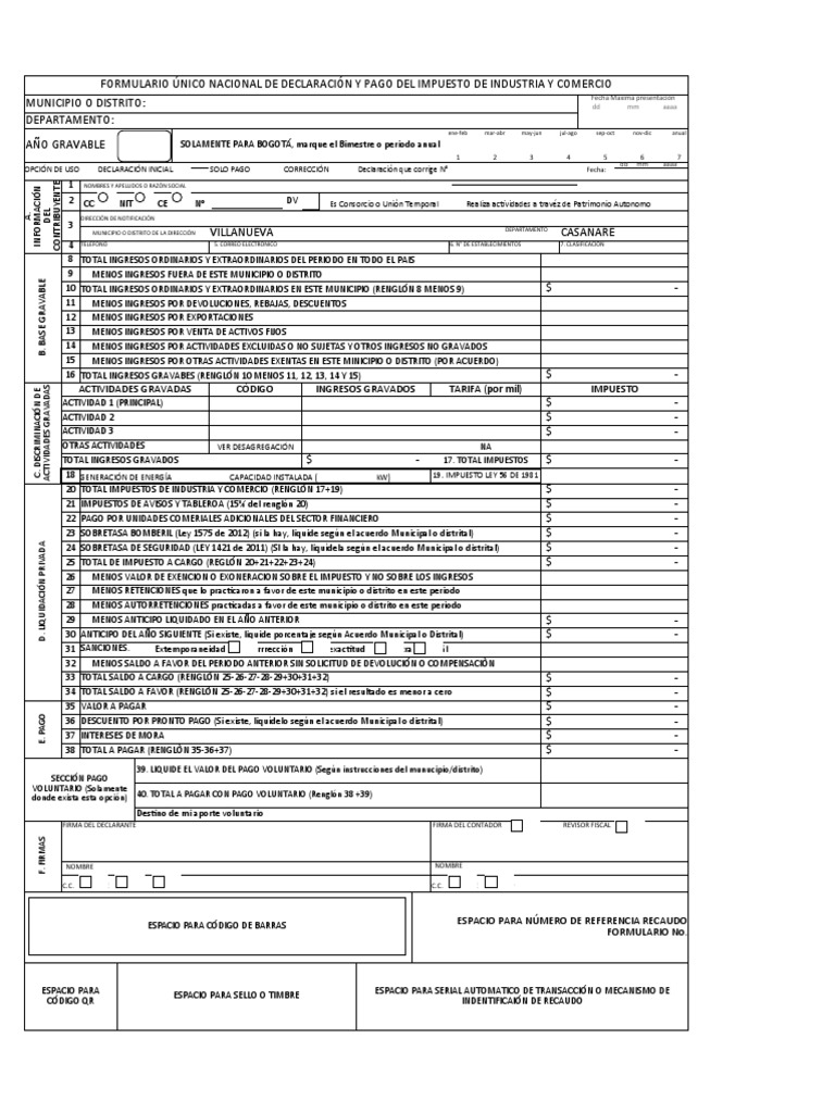Formulario Unico Nacional | PDF | Transporte | Bebida