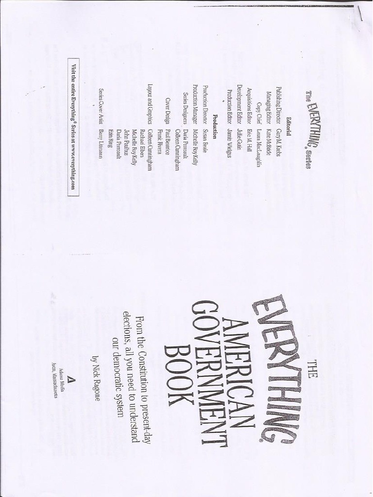 The Everything American Government Book PDF | PDF