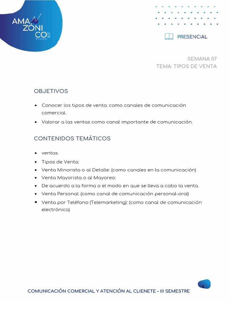 Tipos de Venta PDF | PDF | Al por menor | Marketing