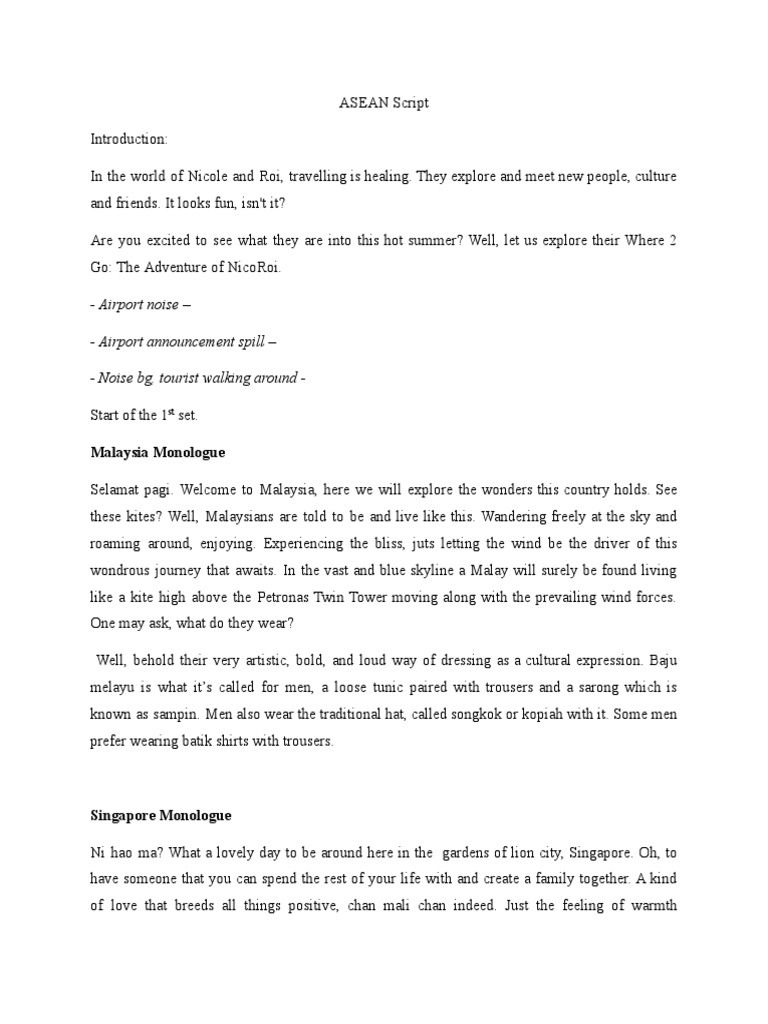 ASEAN Script 1 | PDF | Cambodia | Phnom Penh