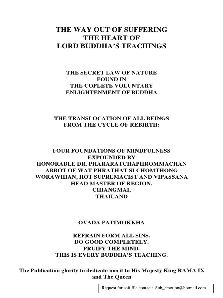 Buddha's Path to End Suffering | PDF | Noble Eightfold Path | Four ...