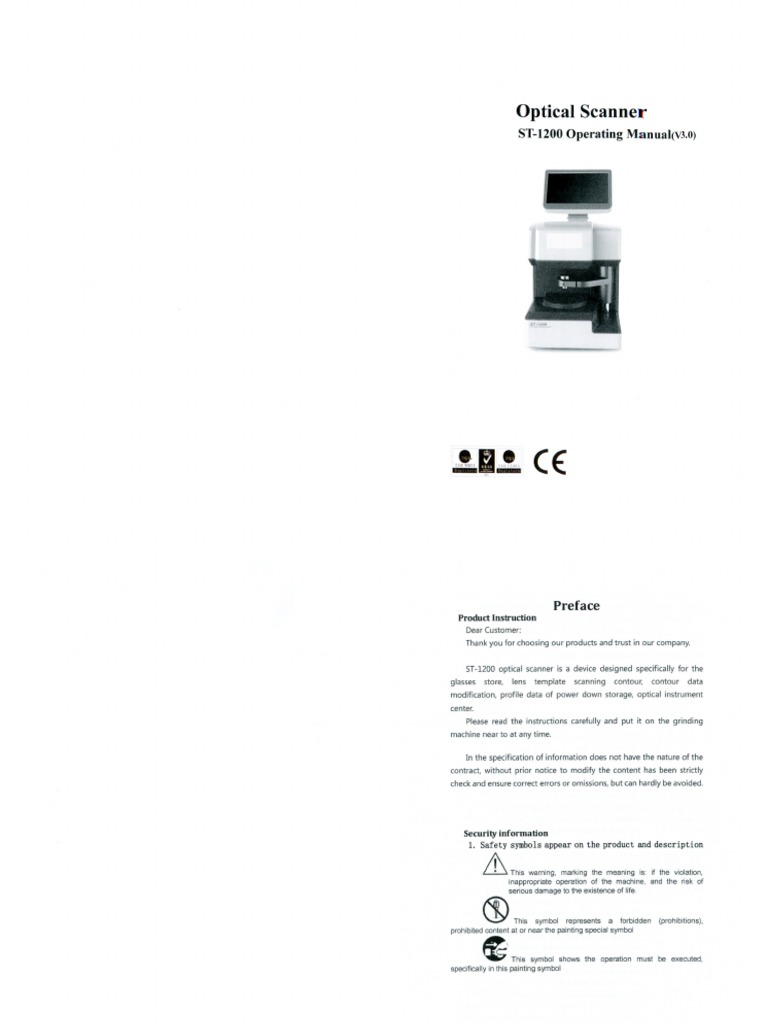 ALE-1000 Scanner (ST-1200) Manual | PDF