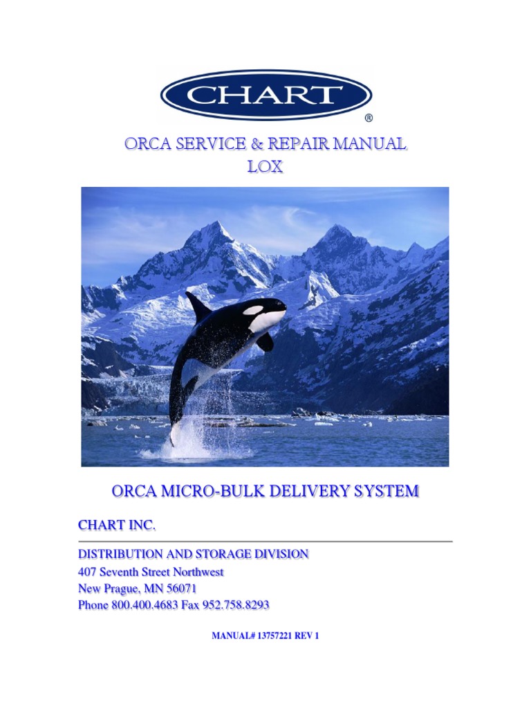 Orca Service & Repair Manual Lox PDF | PDF | Oxygen | Combustion