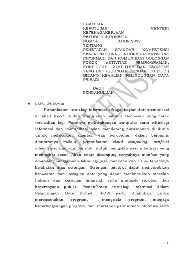 Draft-PDP-30 - 10 - 2022 (Rev-Verifeks) | PDF