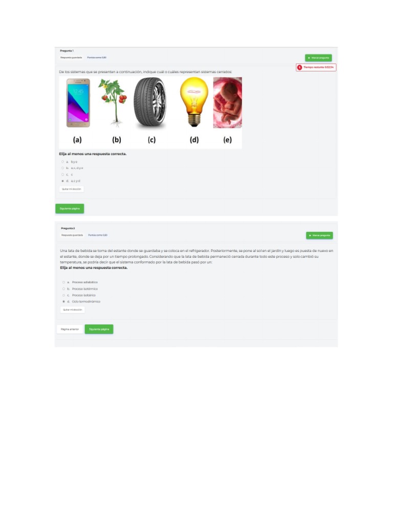 Cuestionario Termodinamica Semana 1 Iacc | PDF