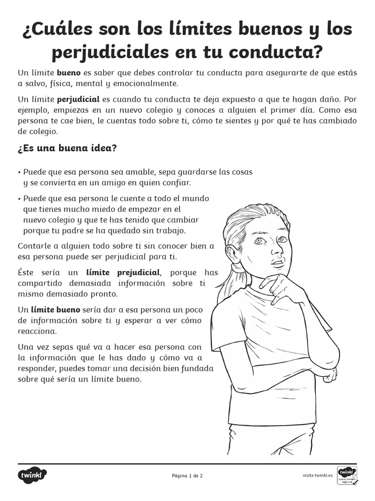 Límites saludables y perjudiciales en conducta | PDF | Adultos ...