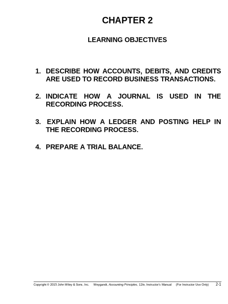 ch02 The Recording Process | PDF | Debits And Credits | Financial Accounting