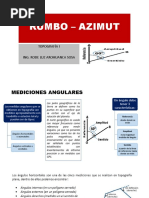 Trabajo 2 Topografia RUMBO Y AZIMUT | PDF | Azimut | Navegación