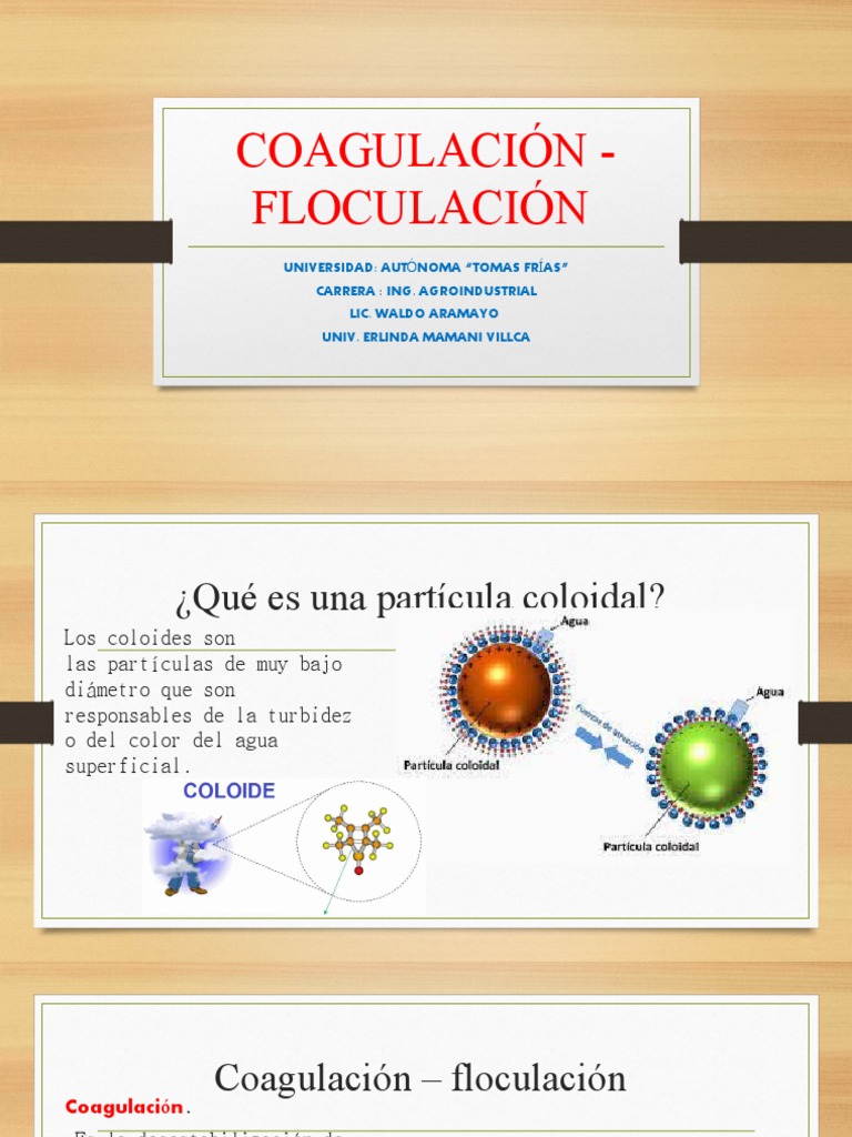 Coagulación - Floculación | PDF