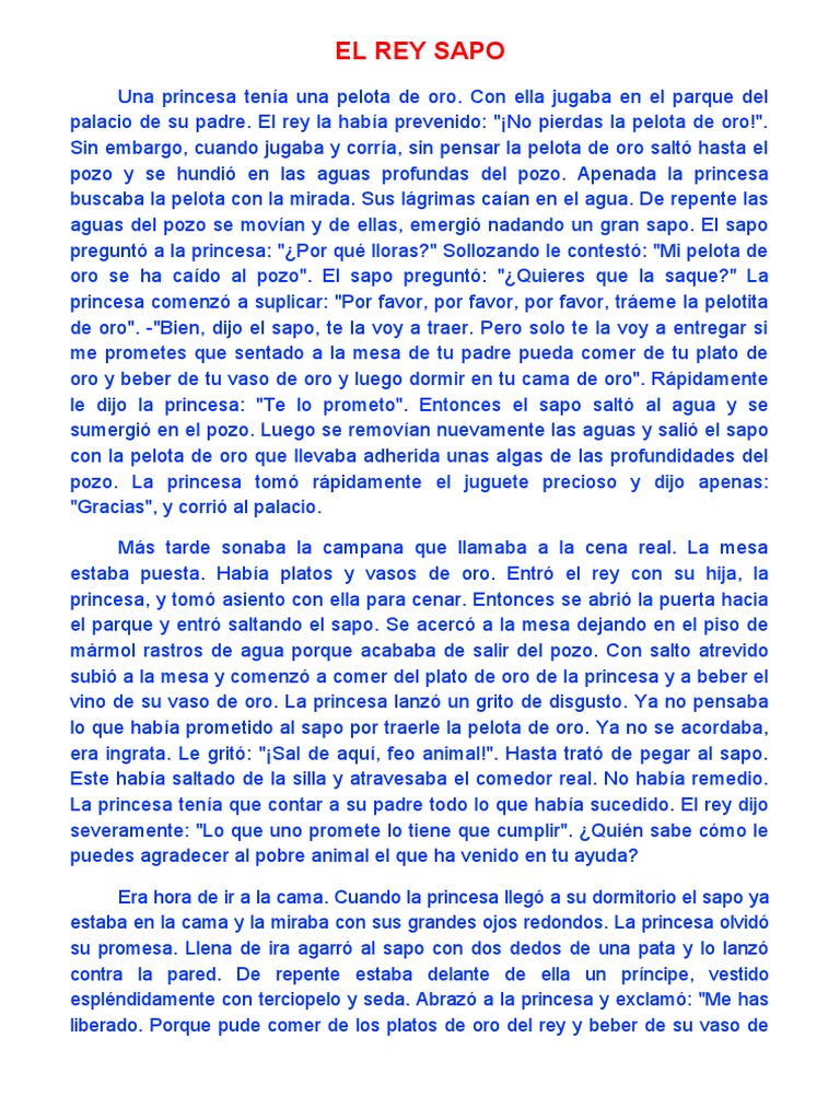 El Rey Sapo | PDF
