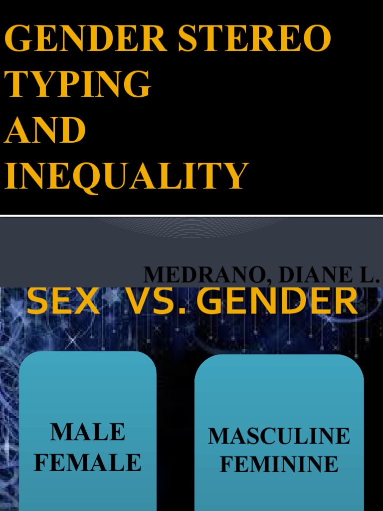 Gender Stereo Typing | PDF | Gender | Gender Studies