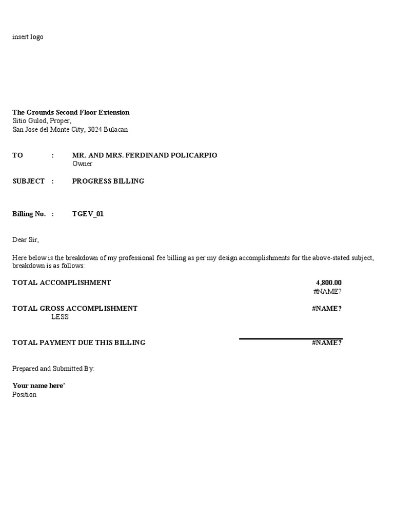 Billing Template | PDF