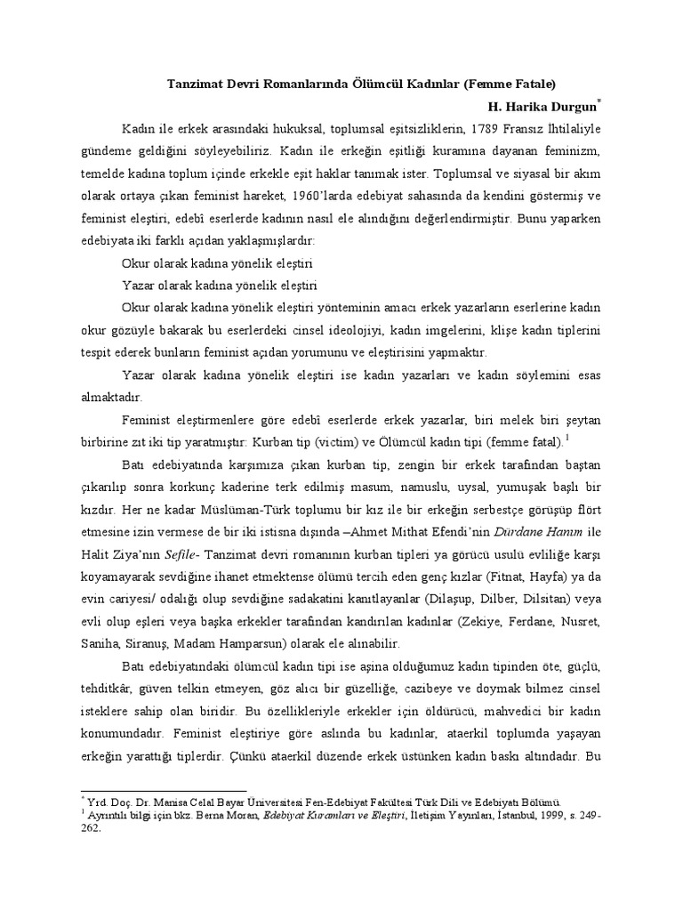 Femme Fatale PDF | PDF