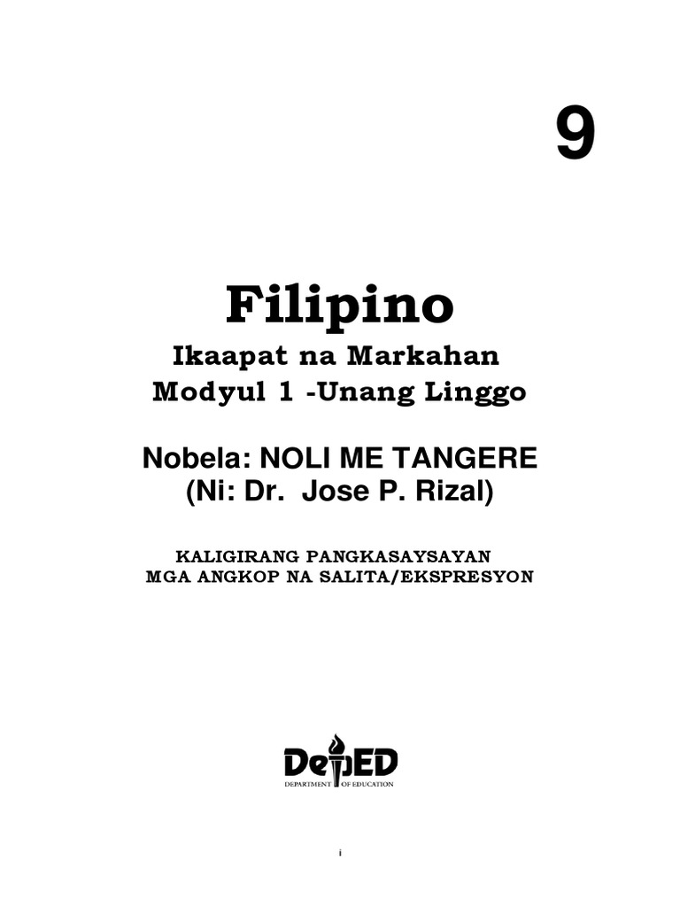 Filipino 9 L1M1 Q4 | PDF