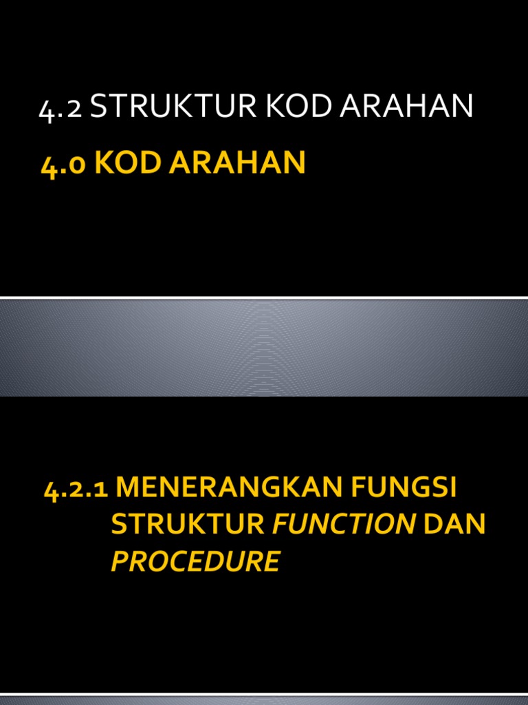 4.2 Struktur Kod Arahan | PDF