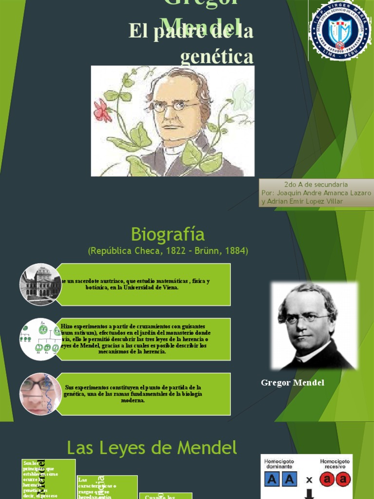 Gregor Mendel | PDF | Dominancia (Genética) | Alelo