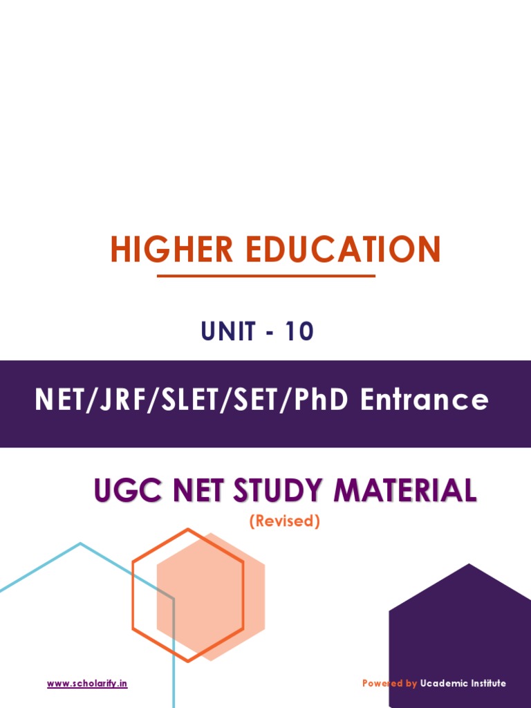 Unit 10 - Higher Education System | PDF