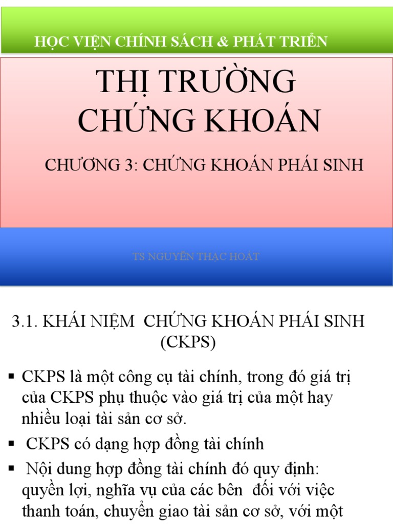 CK PHÁI SINH | PDF