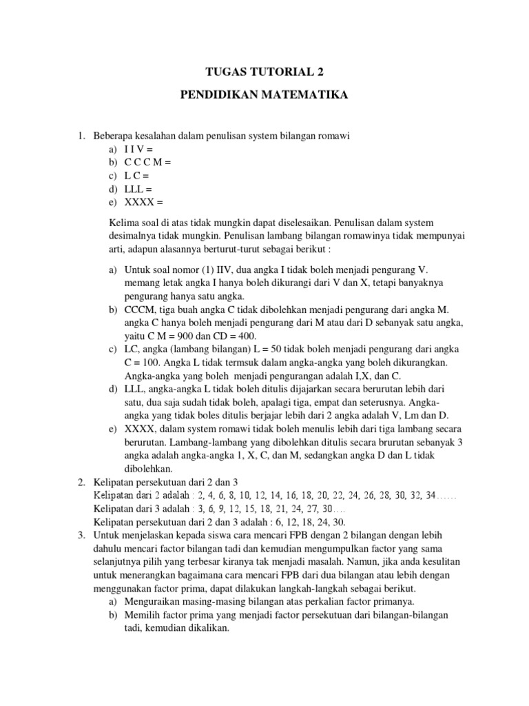 Tugas Tutorial 2 PDF | PDF