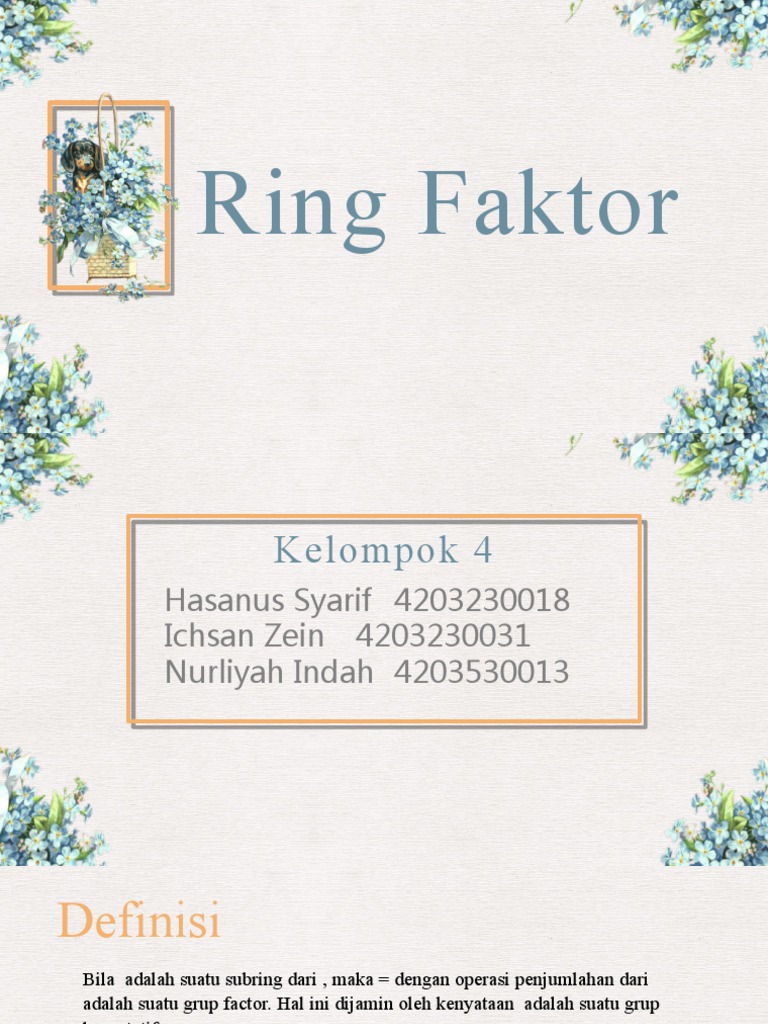 Ring Faktor-2 Kelompok 4 | PDF