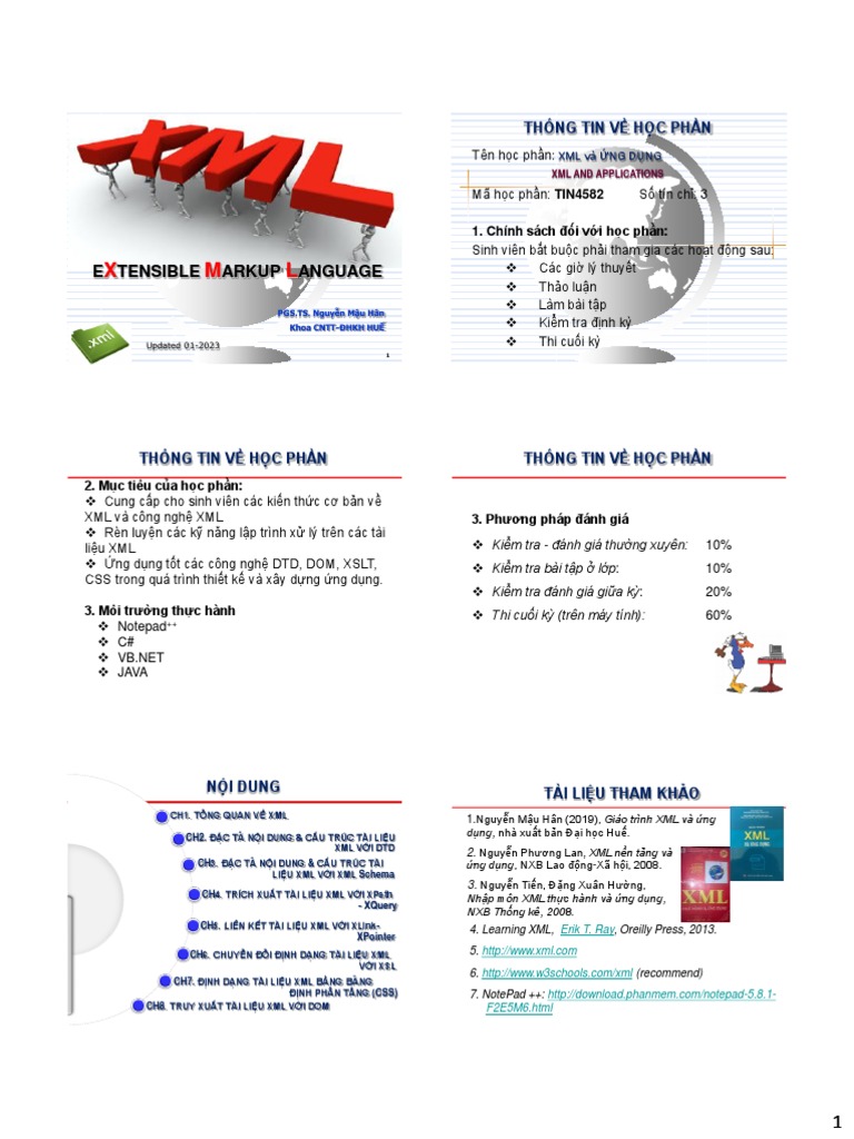 BaiGiang XML 01 2023 | PDF