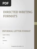 O Level Formal Letter Sample | PDF | Communication | Information