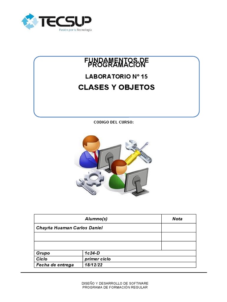 Laboratorio de Clases y Objetos en Python | PDF | Objeto (informática) | Lenguaje de programación