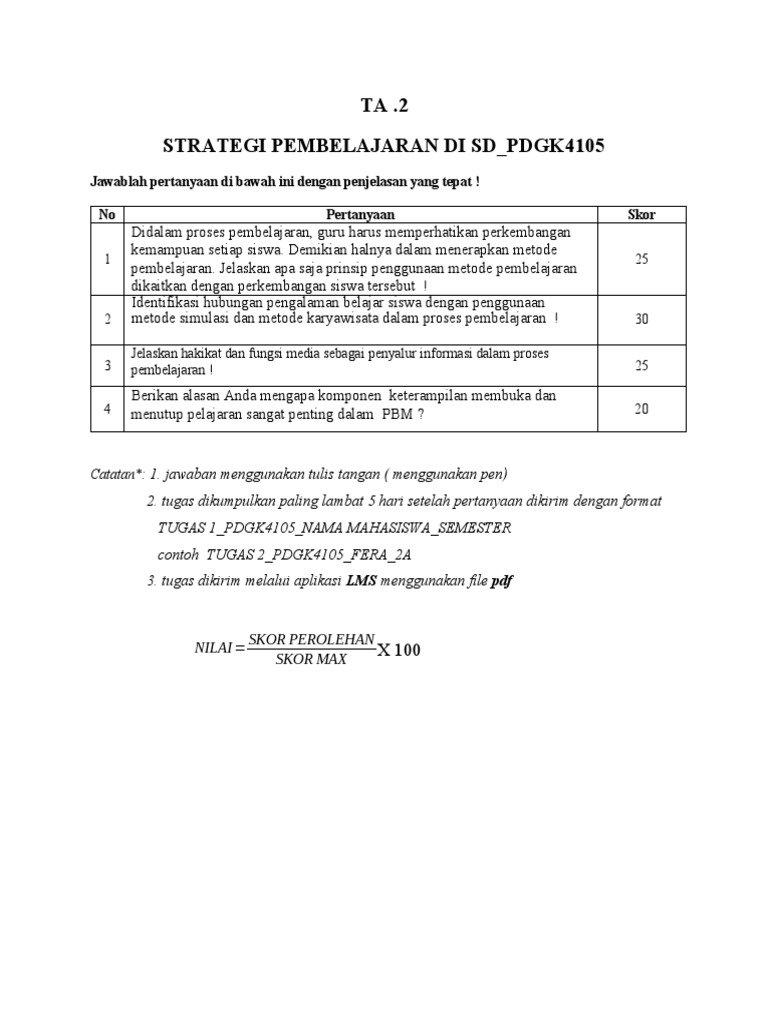 Ta 2 PDGK4105 - 2022 | PDF