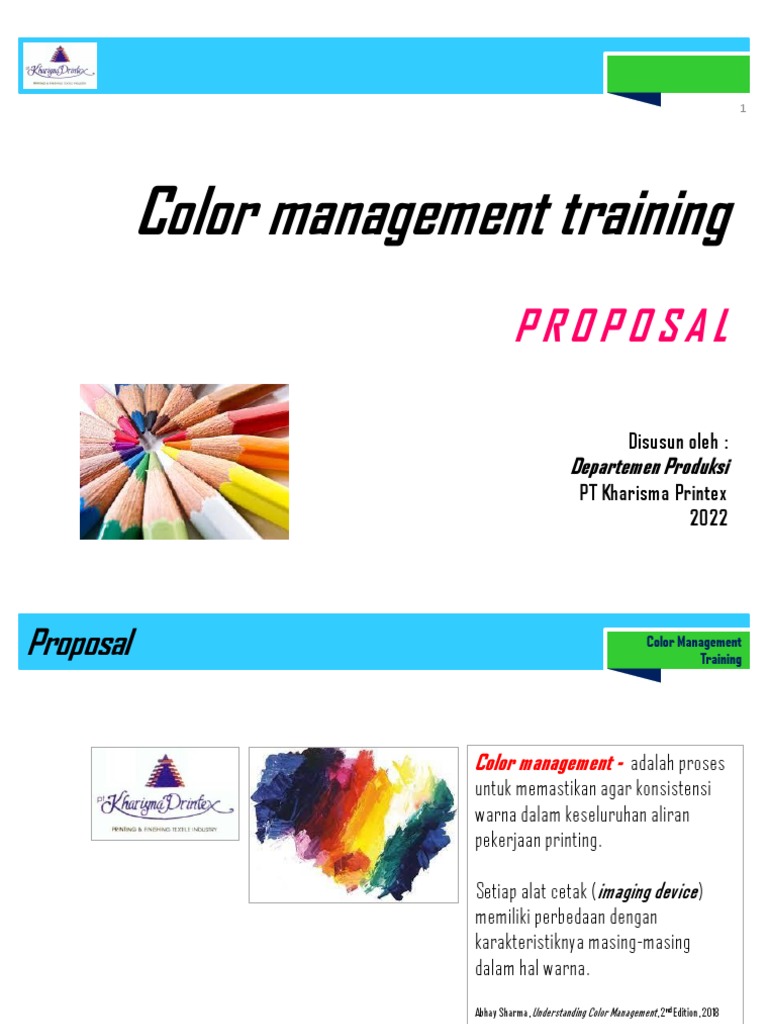 Proposal Color Management PDF | PDF