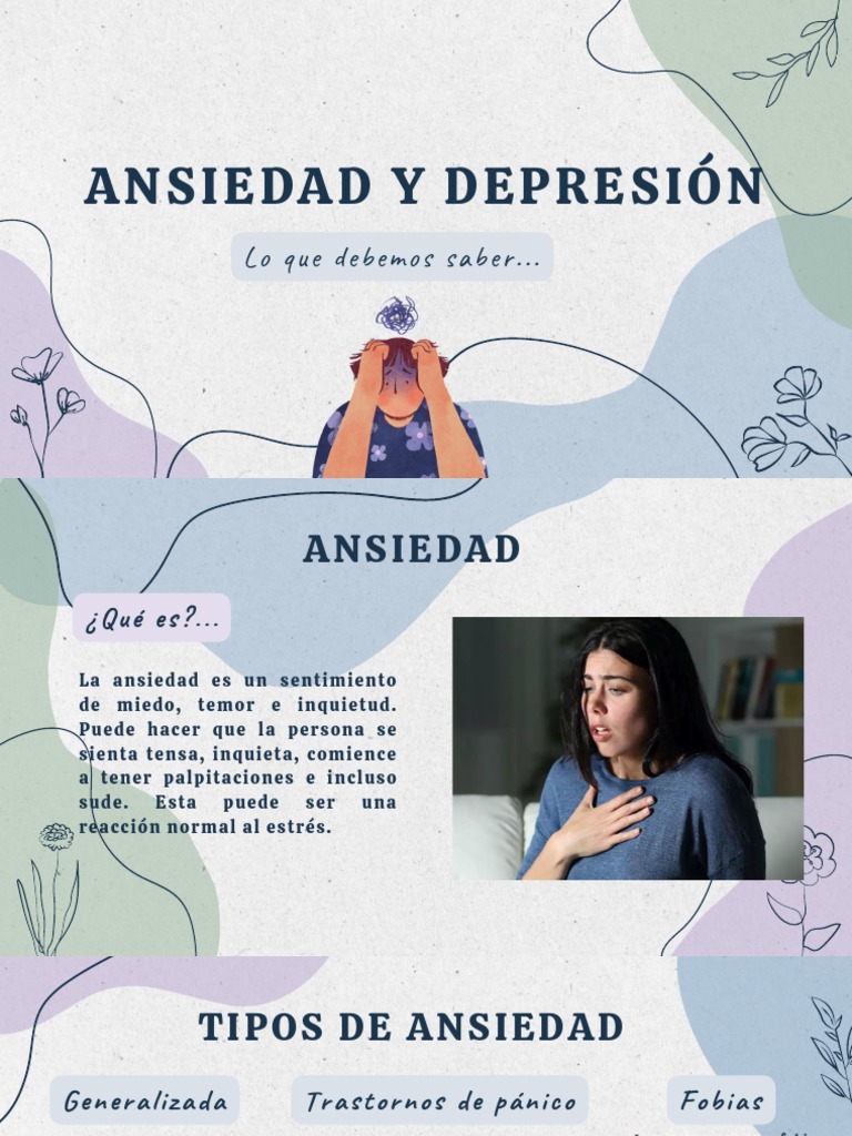Ansiedad y Depresión | PDF | Trastorno depresivo mayor | Ansiedad