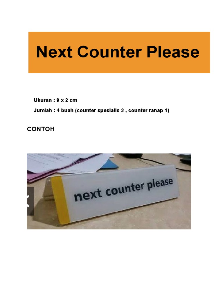 Design Next Counter Please Mitra | PDF