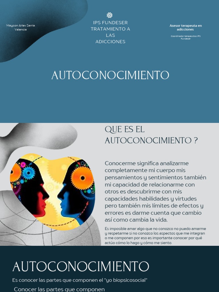 Presentacion Autoconocimiento | PDF | Mente | Las emociones