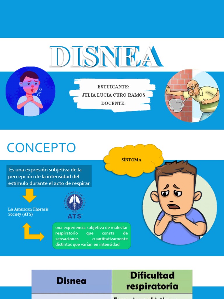 DISNEA.pptx | PDF | Sistema respiratorio | Síntoma