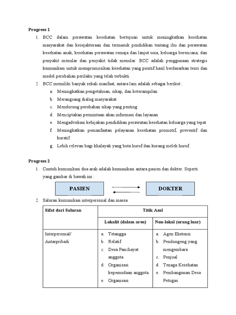 Strategi BCC untuk Kesehatan Masyarakat | PDF
