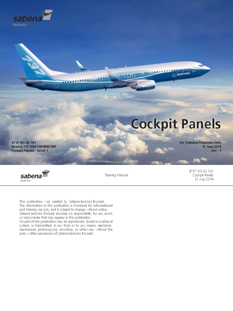 B737 NG 00 101 - Cockpit Panels - r01 | PDF | Manufactured Goods ...