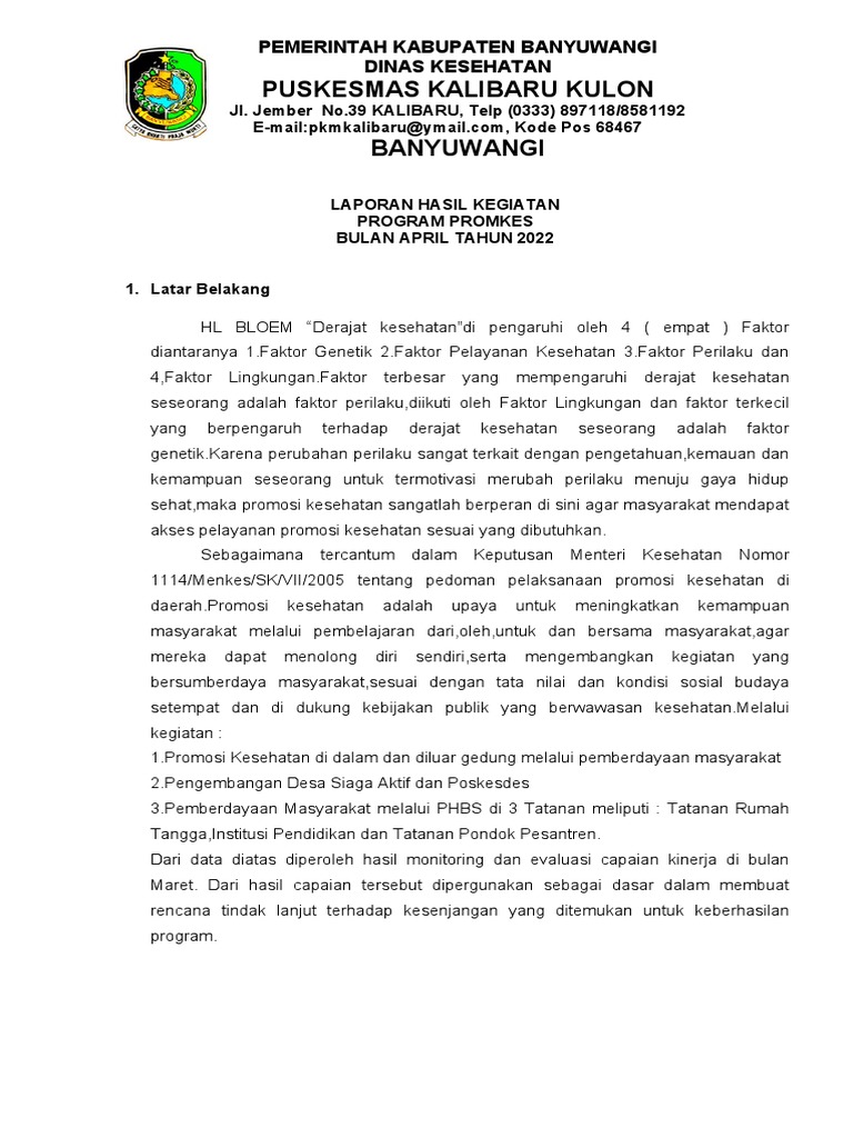 Baru LHK Promkes April 2022 | PDF