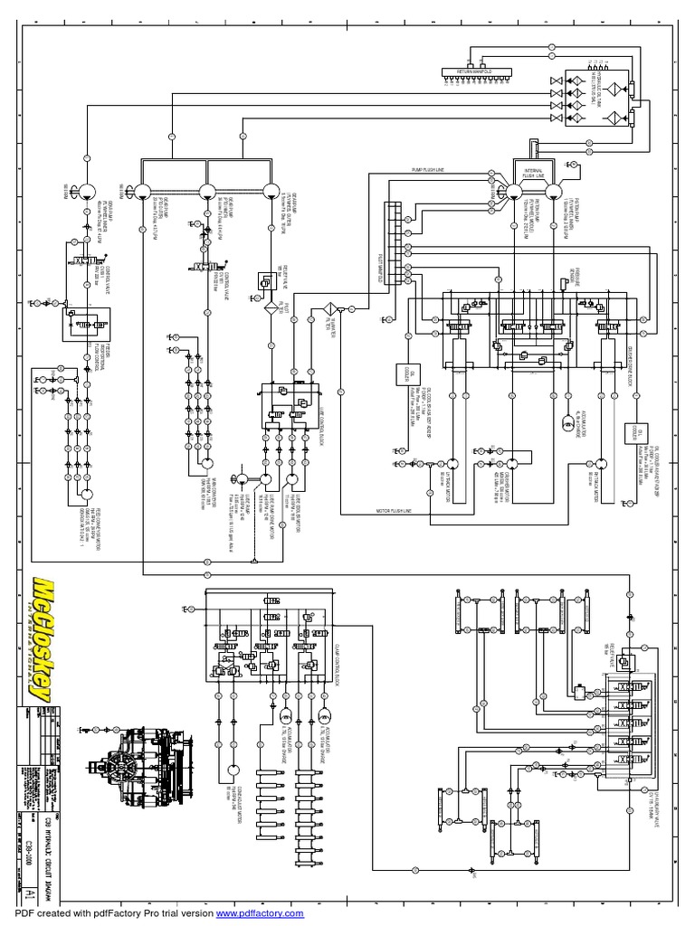 Part 9 C38 Hydraulic Diagram REV002 | PDF | Dynamics (Mechanics) | Gases