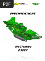 McCloskey J50 Technical Specification | PDF