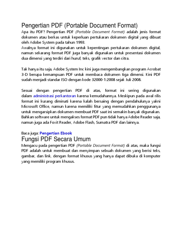 Pengertian PDF | PDF | Komputer