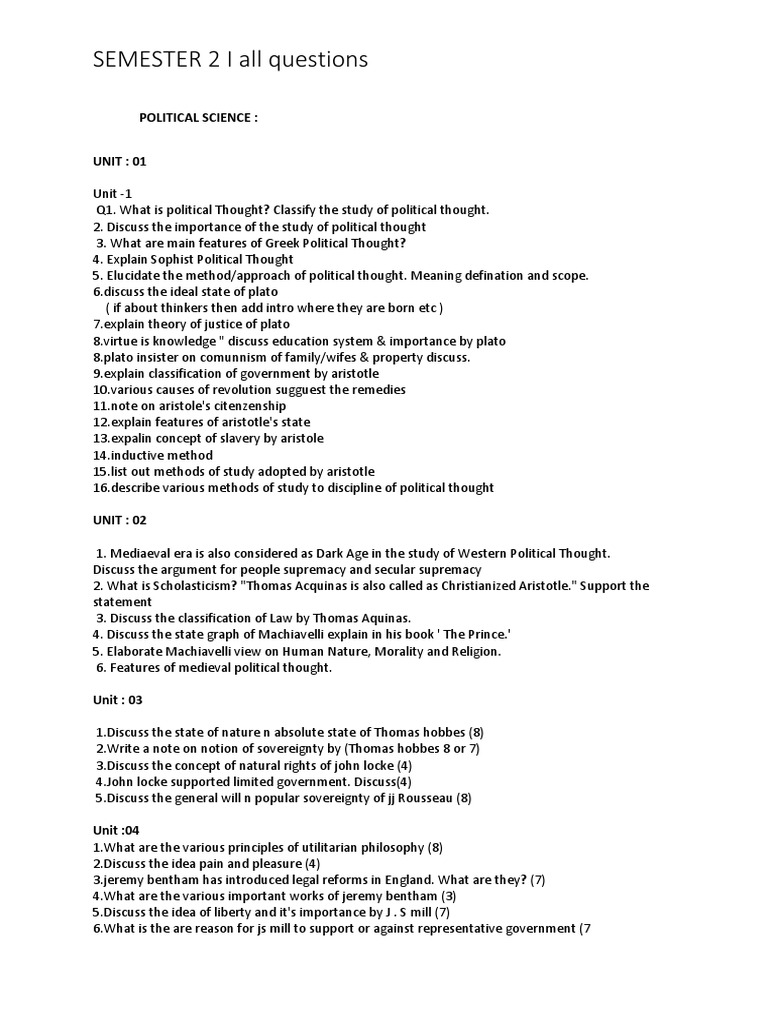 New P.S Sem 2 Questions | PDF