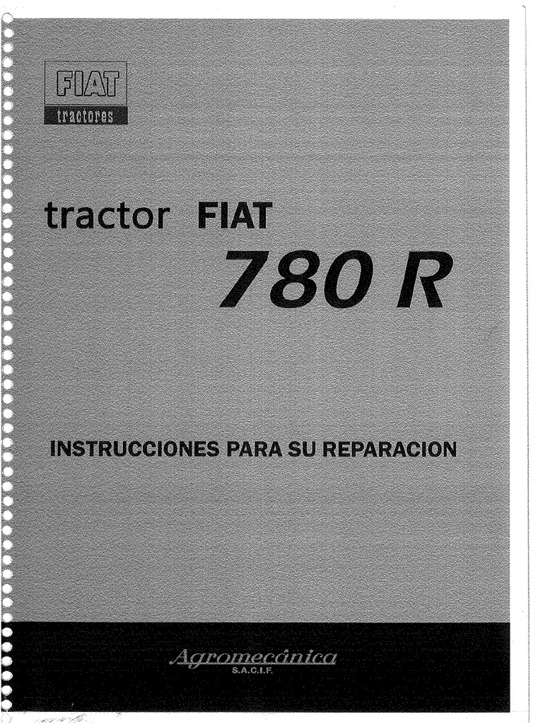 MANUAL DE TALLER 780R - Rotated | PDF