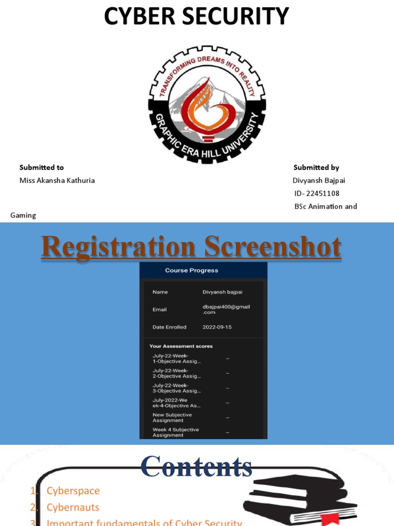 Presentation On Cyber Security | PDF | Security | Computer Security