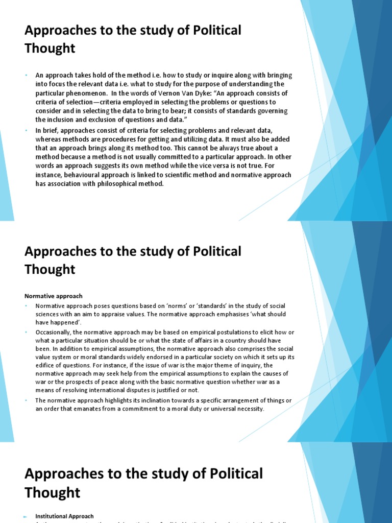 SEM 2 P.S - Aprroches To Study of Political Thought | PDF | Plato ...